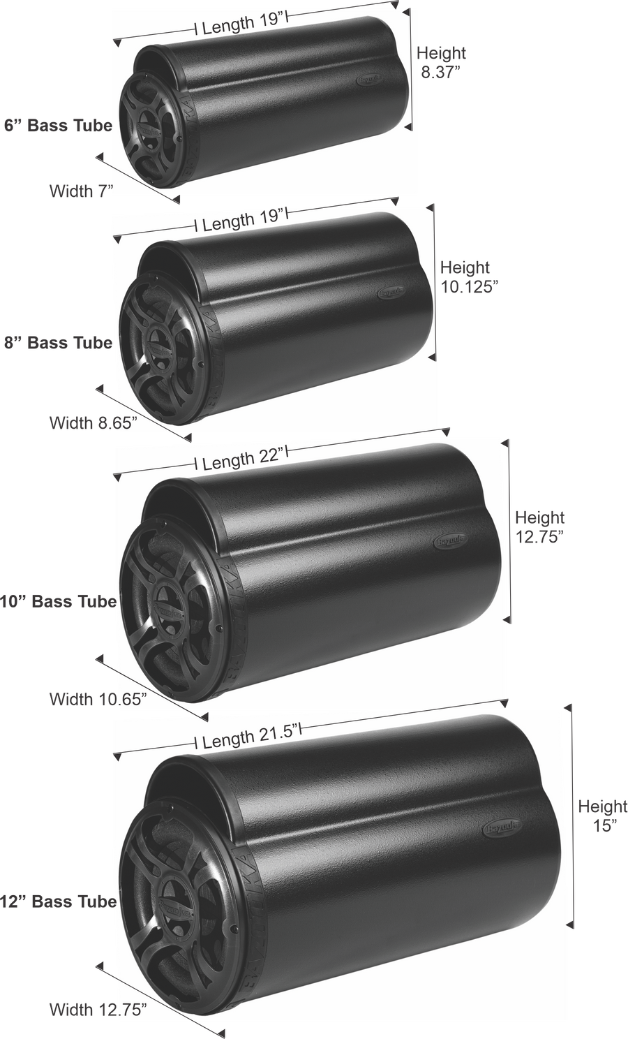 Bass Tubes (All) – Bazooka