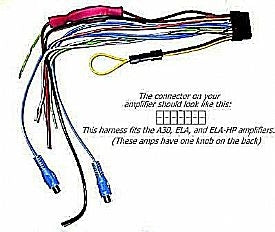 ELA-HP-AWK Amplifier Harness and Wiring Kit for BTAxx100 Bass Tubes ...